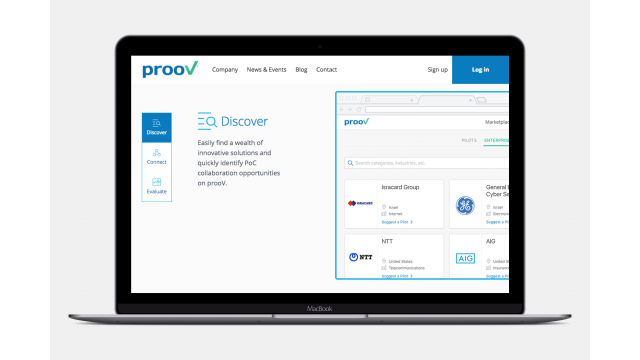prooV - "Corporate Web Launch for VC Funded Startup"